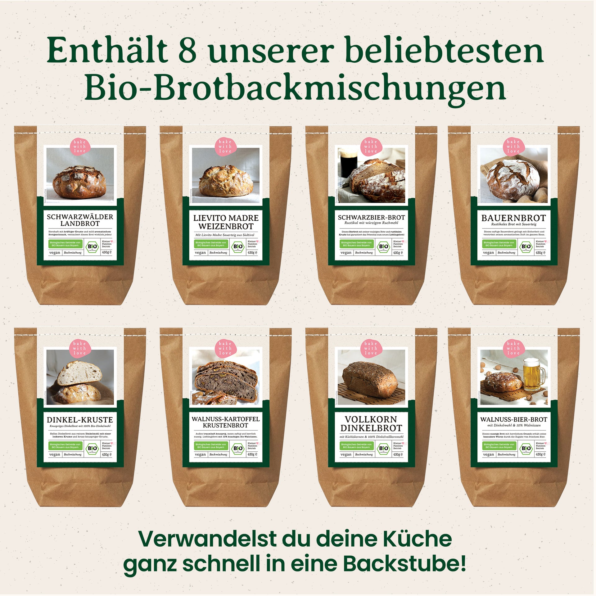 BACKMISCHUNGEN FÜR BIO-BROT 〜 BACKE DAS PERFEKTE BROT ZU HAUSE ...